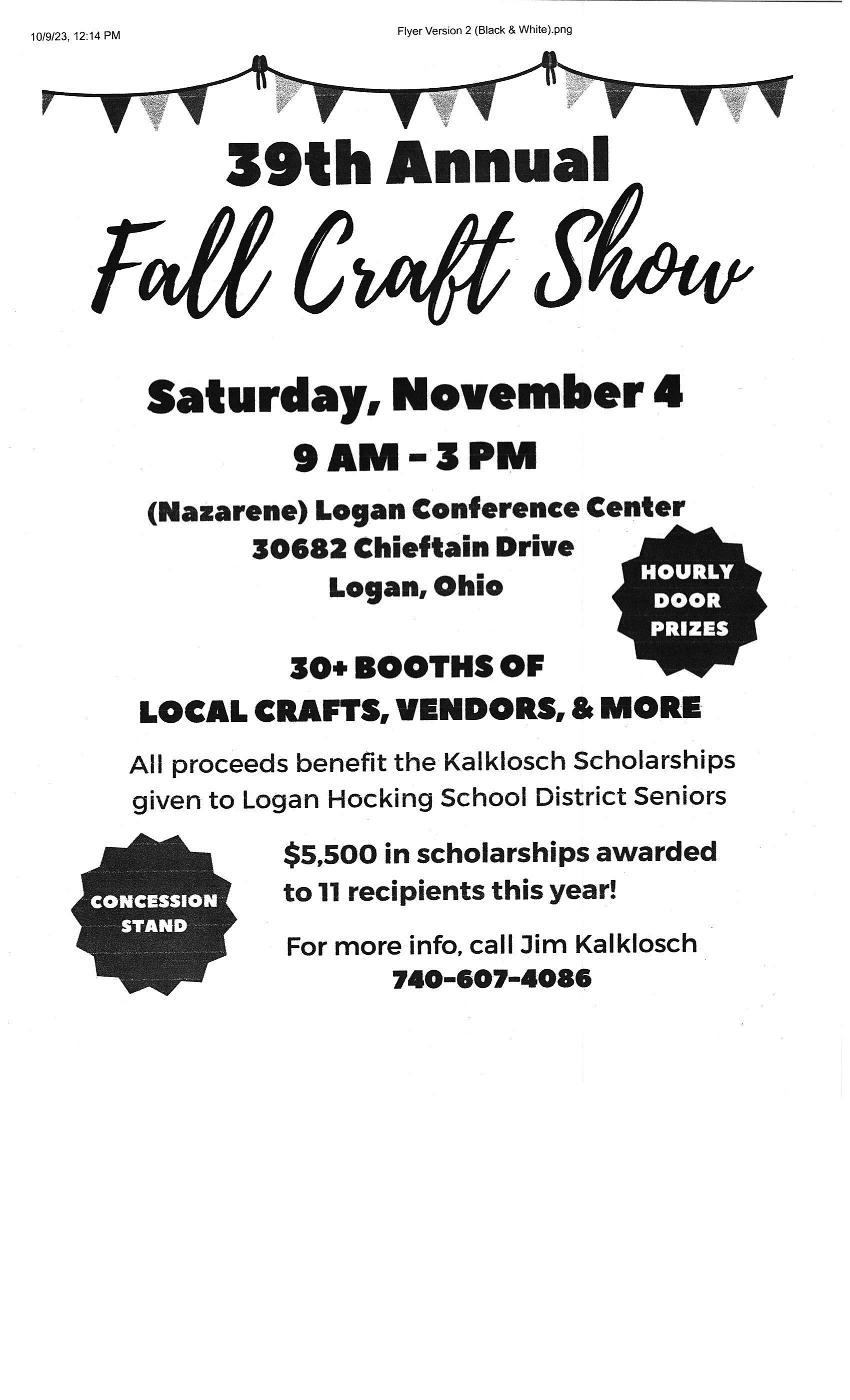 Annual Fall Craft Show